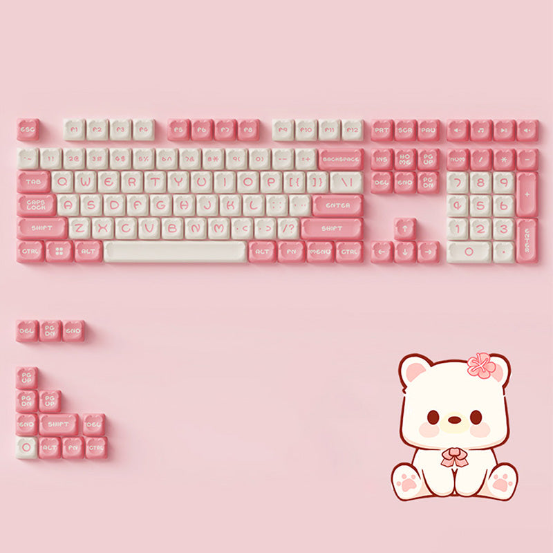 Akko Bear Theme Keycap Set OEM Profile 122 Keys - WhatGeek