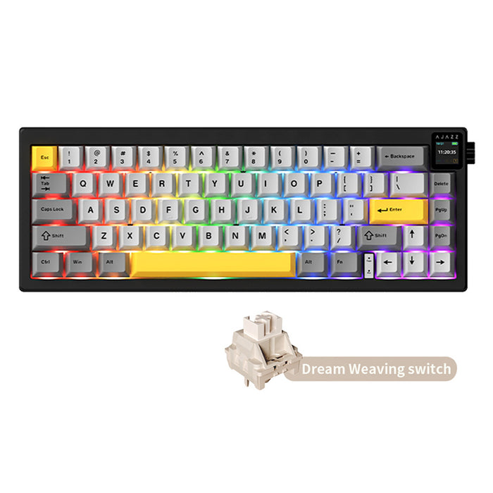 Ajazz AK650 TFT Screen Wireless Mechanical Keyboard - WhatGeek