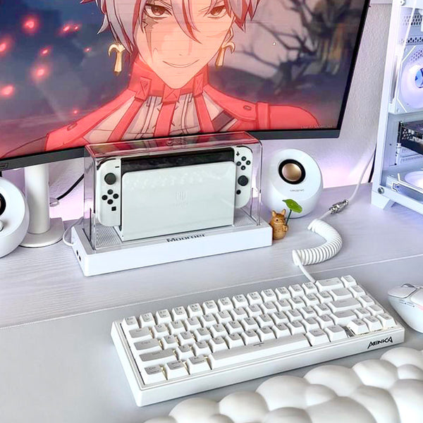 MONKA 3067 Wired White Light Mechanical Keyboard - WhatGeek