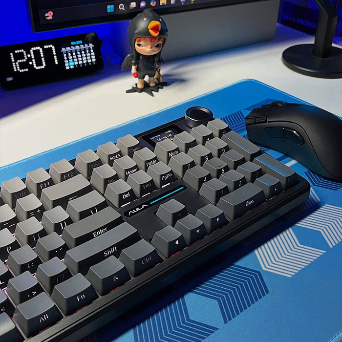AULA F108 Pro Tri-mode LCD Display Mechanical Keyboard - WhatGeek