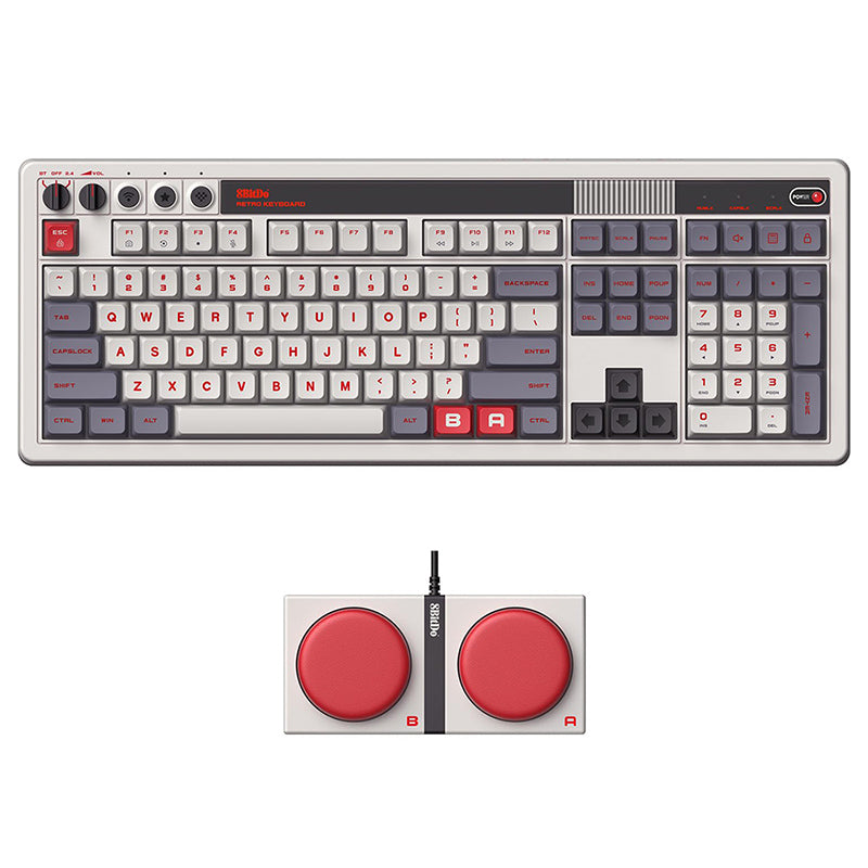 8BitDo Retro 108 Tri-mode Mechanical Keyboard - WhatGeek