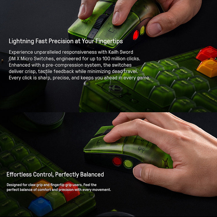 8BitDo Retro R8 Tri-mode Gaming Mouse Xbox Edition with Programmable ...
