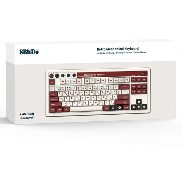 8BitDo Retro Wireless Mechanical Keyboard - WhatGeek