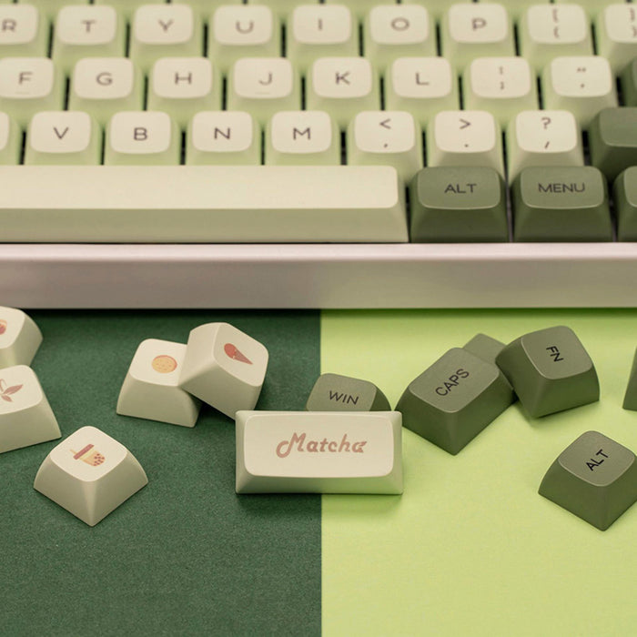 ACGAM Matcha XDA Profile PBT Keycap Set 124 Keys - WhatGeek