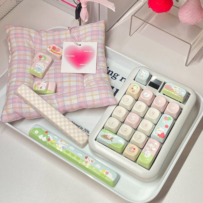 ACGAM Cream Strawberry SOA Profile Keycaps Set - WhatGeek