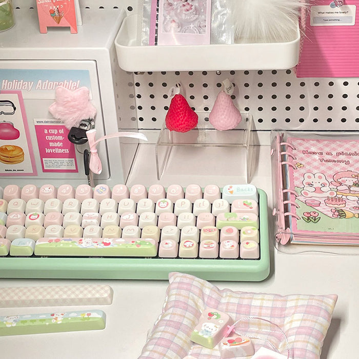 ACGAM Cream Strawberry SOA Profile Keycaps Set - WhatGeek