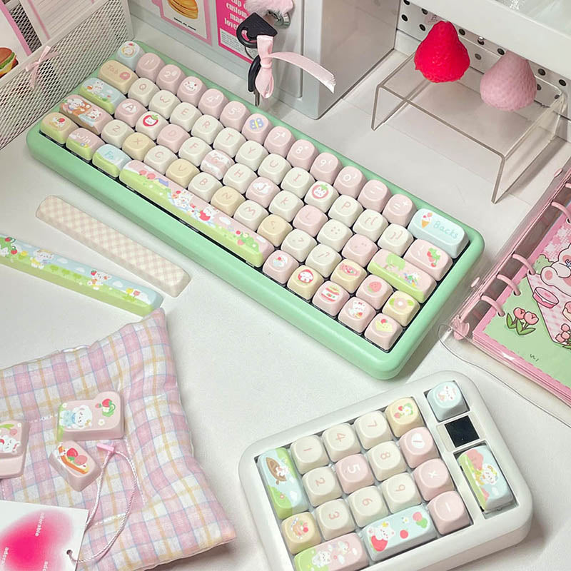 ACGAM Cream Strawberry SOA Profile Keycaps Set - WhatGeek