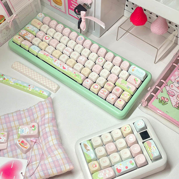 ACGAM Cream Strawberry SOA Profile Keycaps Set - WhatGeek