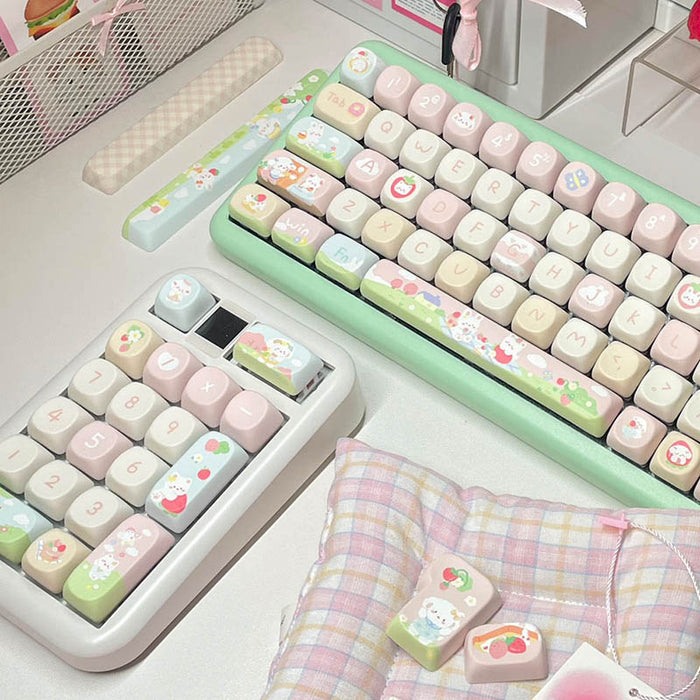 ACGAM Cream Strawberry SOA Profile Keycaps Set - WhatGeek