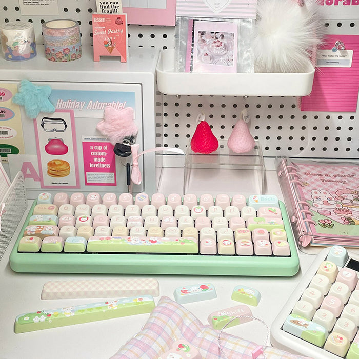 ACGAM Cream Strawberry SOA Profile Keycaps Set - WhatGeek