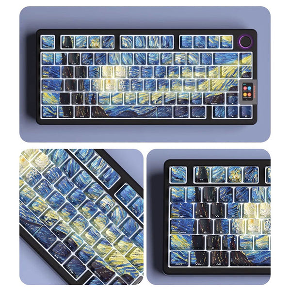 ACGAM Starry Night Cherry Profile Keycap Set 130 Keys - WhatGeek