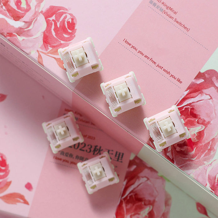 MMD Vivian V2 Linear Switch Thocky Switches RGB SMD Lubed - WhatGeek