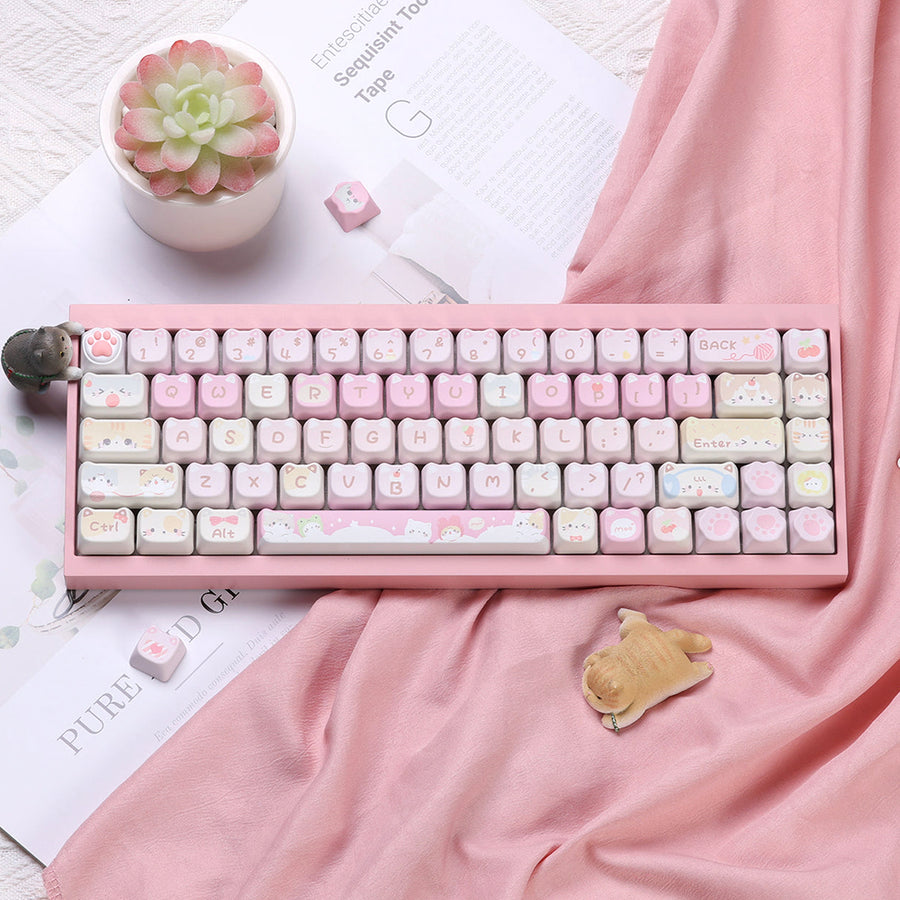 ACGAM x Maorbeng Meow Squad MAO Profile Keycap Set 141 Keys - WhatGeek