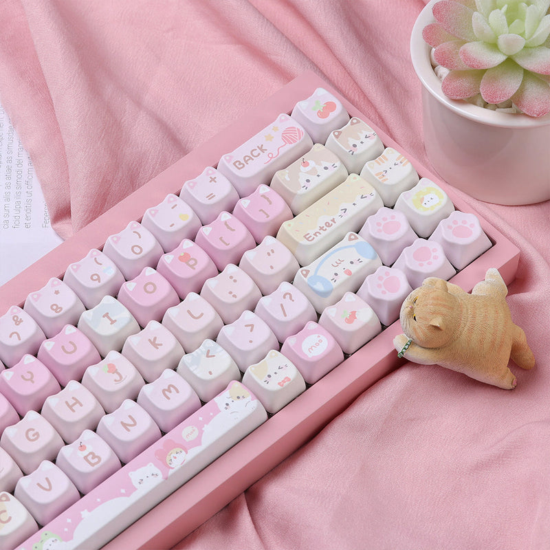 ACGAM x Maorbeng Meow Squad MAO Profile Keycap Set 141 Keys - WhatGeek