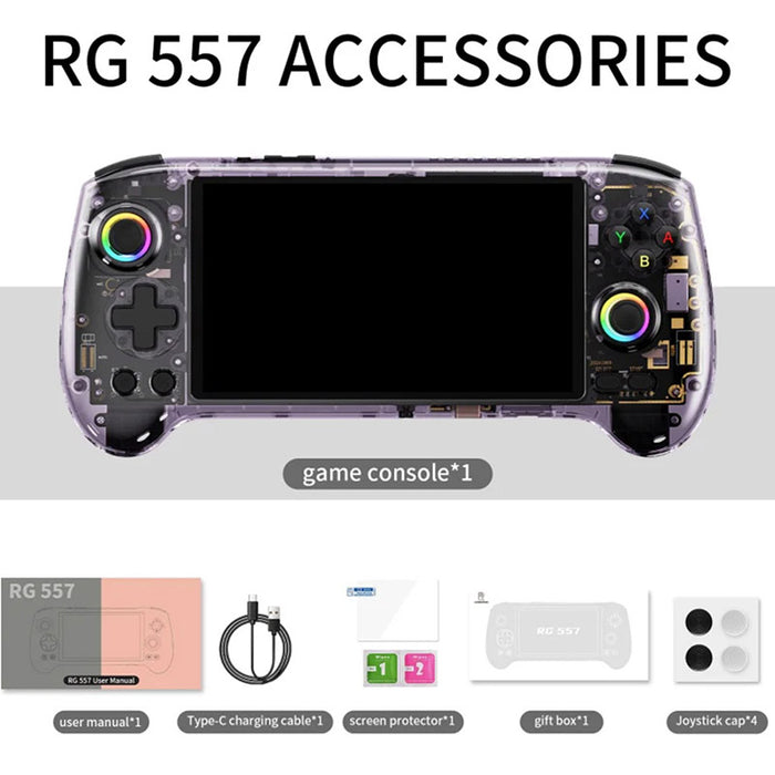 ANBERNIC RG557 Game Console Android System AMOLED Screen - WhatGeek