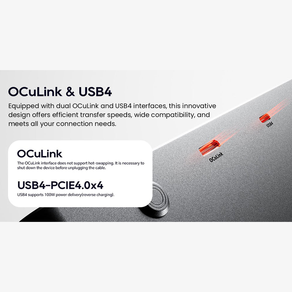 AOOSTAR AG02 eGPU Dock Portable eGPU with Oculink Port/USB4 - WhatGeek