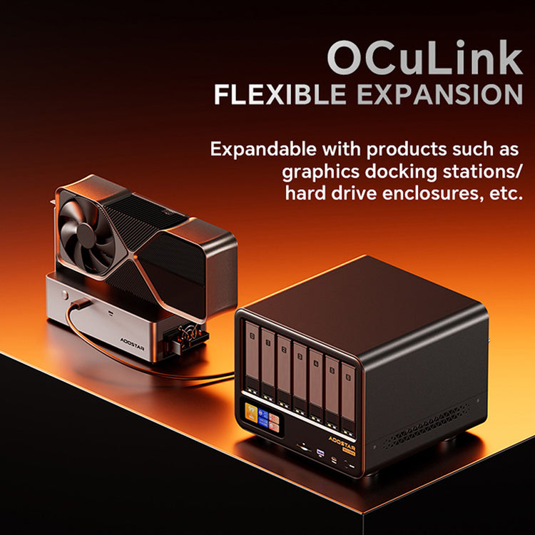 AOOSTAR WTR MAX 11 Bays NAS Mini PC with R7 PRO 8845HS OCuLink - WhatGeek