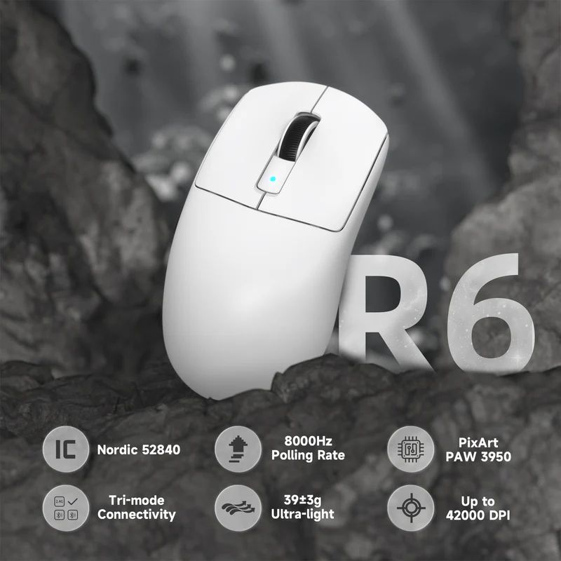 ATTACK SHARK R6 LIGHTSPEED Wireless Gaming Mouse - WhatGeek