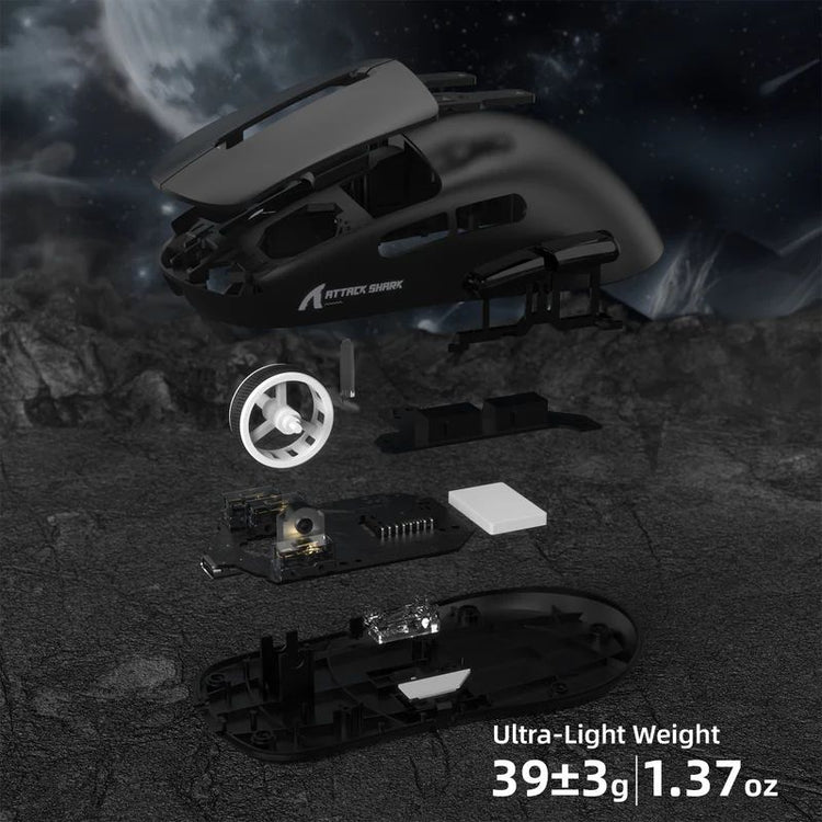 ATTACK SHARK R6 LIGHTSPEED Wireless Gaming Mouse - WhatGeek