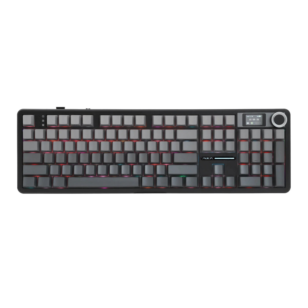 AULA F108 Pro Tri-mode LCD Display Mechanical Keyboard - WhatGeek