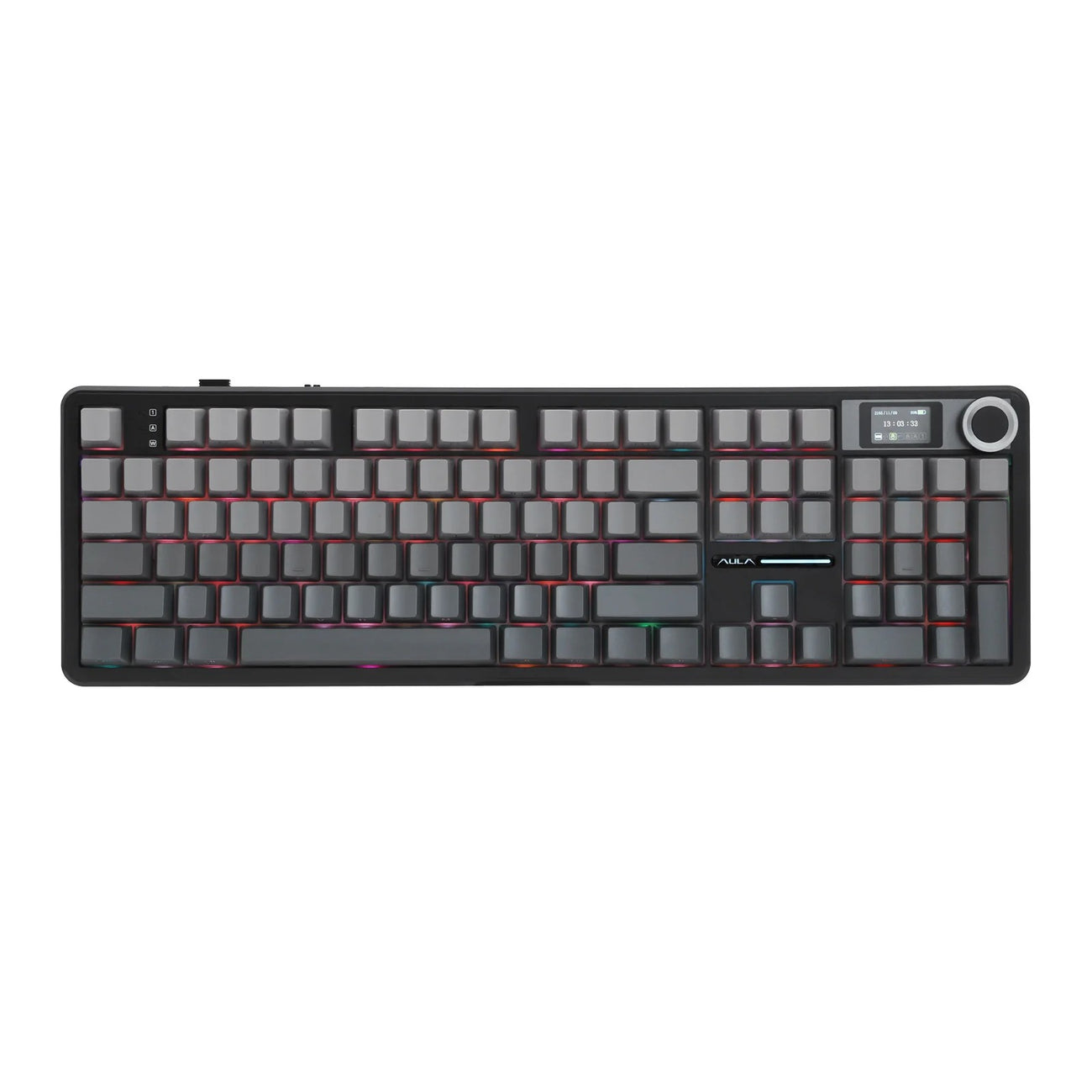 AULA F108 Pro Tri-mode LCD Display Mechanical Keyboard - WhatGeek