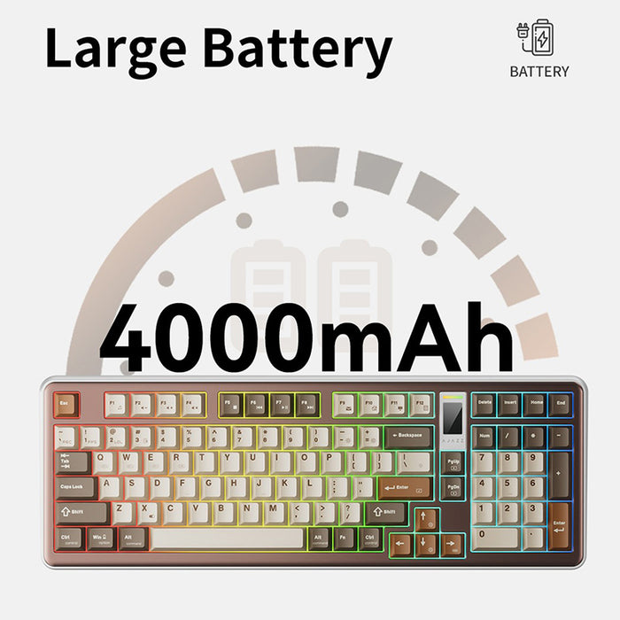 Ajazz AC100 Aluminum Wireless Mechanical Keyboard - WhatGeek