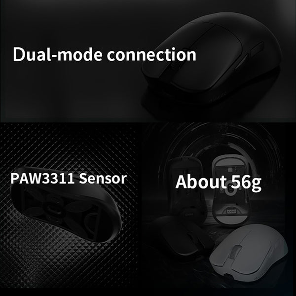 Ajazz AJ099 PAW3311 Dual-Mode Wireless Mouse - WhatGeek