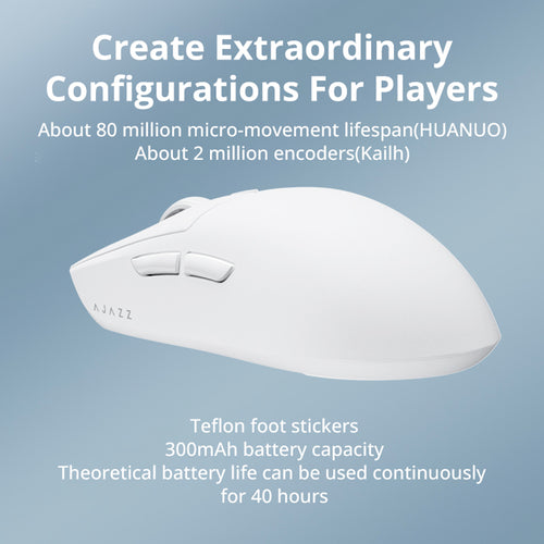 Ajazz AJ139 PRO 3395 Dual-Mode Wireless Mouse - WhatGeek