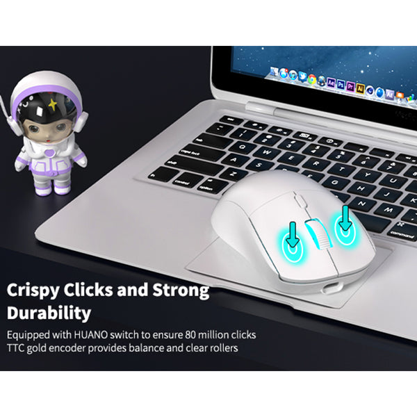 Ajazz AJ139 PRO 3395 Dual-Mode Wireless Mouse - WhatGeek