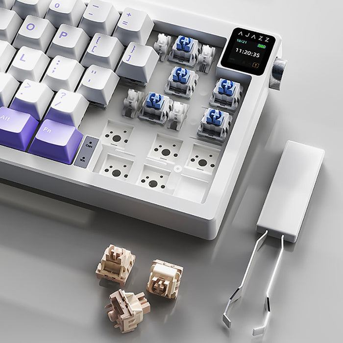 Ajazz AK650 TFT Screen Wireless Mechanical Keyboard - WhatGeek