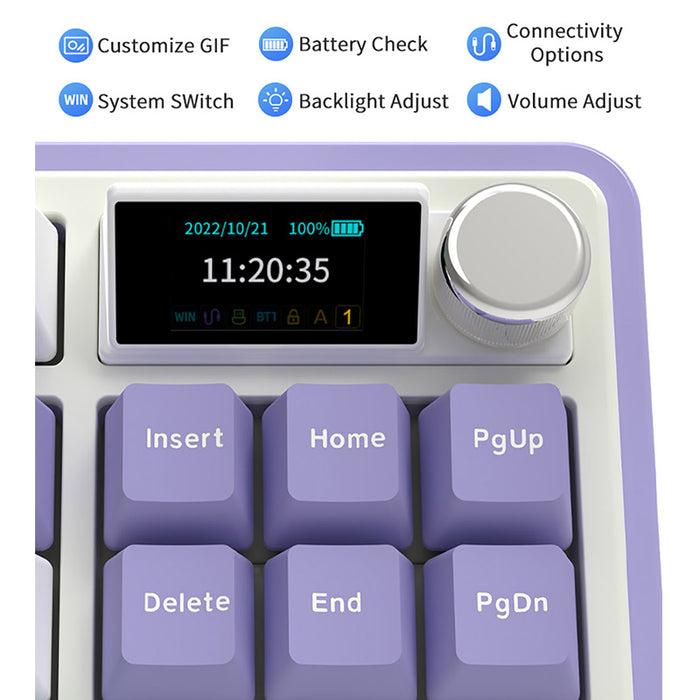 Ajazz AK870 Tri-Mode Wireless Mechanical Keyboard - WhatGeek