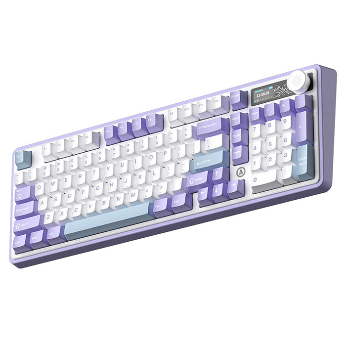 Ajazz AK980 TFT Display Wireless Mechanical Keyboard- WhatGeek