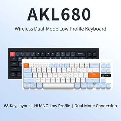Ajazz AKL680 Wireless Low Profile Mechanical Keyboard - WhatGeek