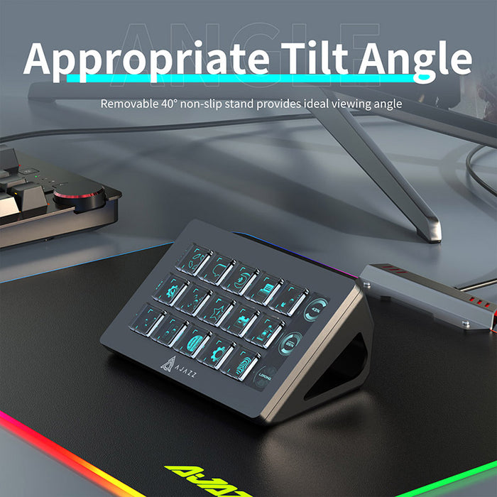 Ajazz AKP153e Stream Deck Desk Helper LCD Studio Controller - WhatGeek