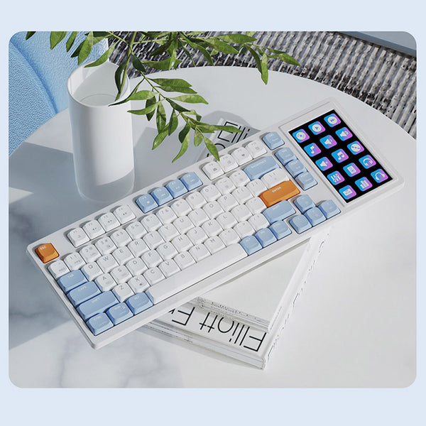 Ajazz AKP815 Big Screen Low Profile Wired Mechanical Keyboard - WhatGeek