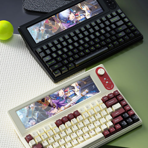 Ajazz AKP846 Cyberdeck 10.1″ Large Smart Display QMK Wired Mechanical Keyboard - WhatGeek