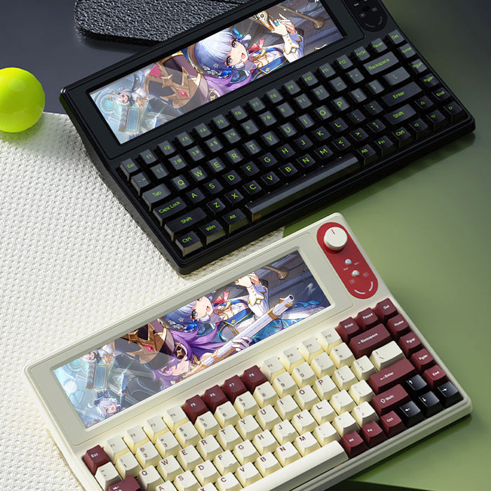 Ajazz AKP846 Cyberdeck 10.1″ Large Smart Display QMK Wired Mechanical Keyboard - WhatGeek