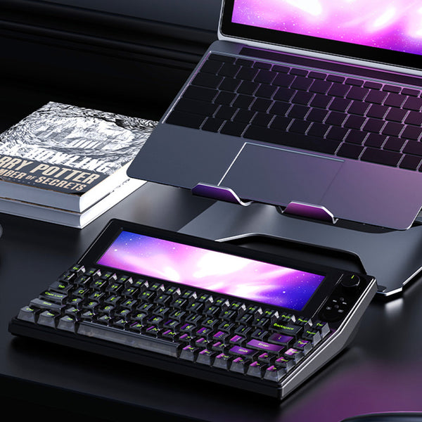 Ajazz AKP846 Cyberdeck 10.1″ Large Smart Display QMK Wired Mechanical ...