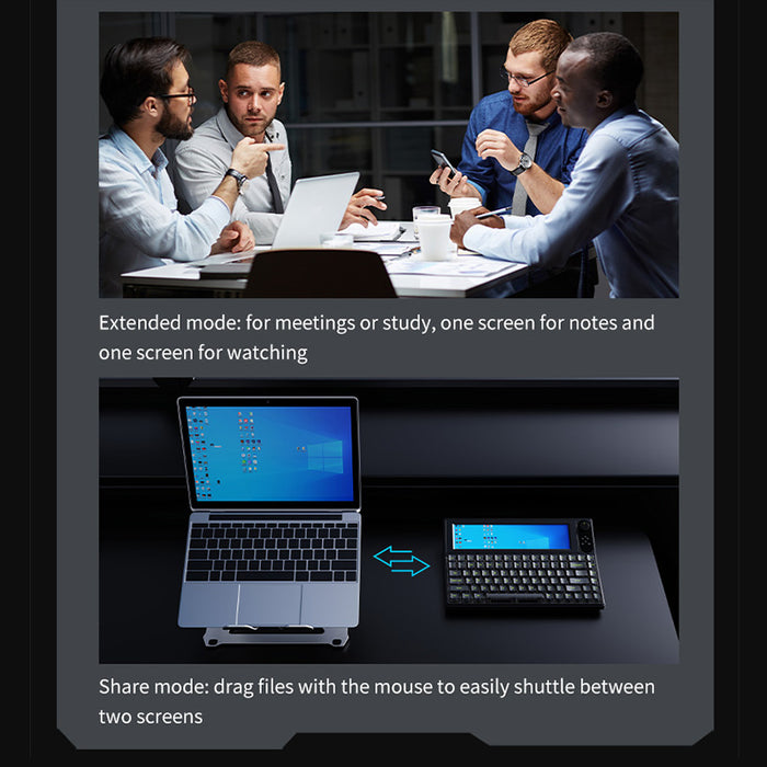 Ajazz AKP846 Cyberdeck 10.1″ Large Smart Display QMK Wired Mechanical ...