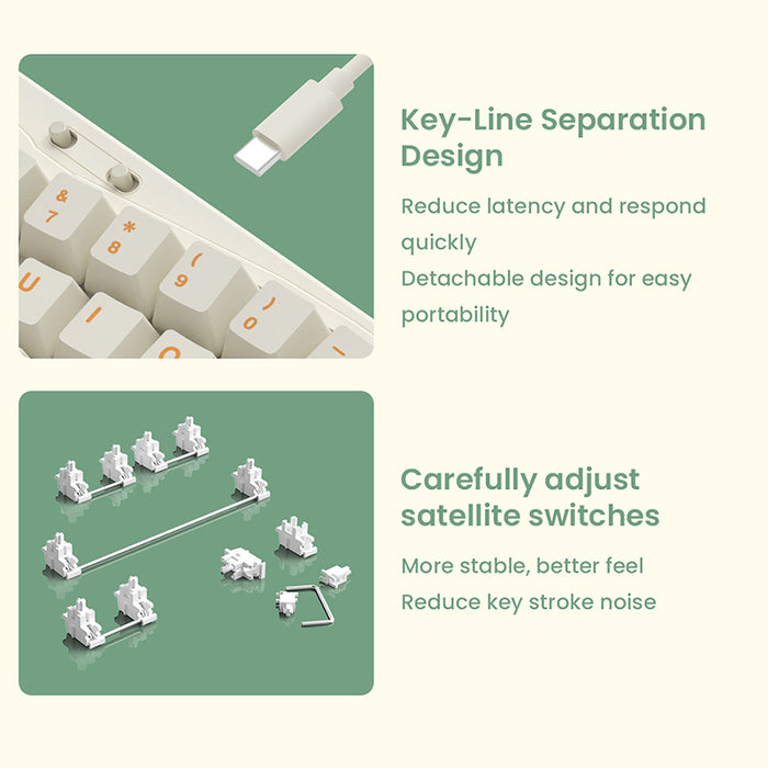 Ajazz AKS068 Alice VIA Mechanical Keyboard - WhatGeek