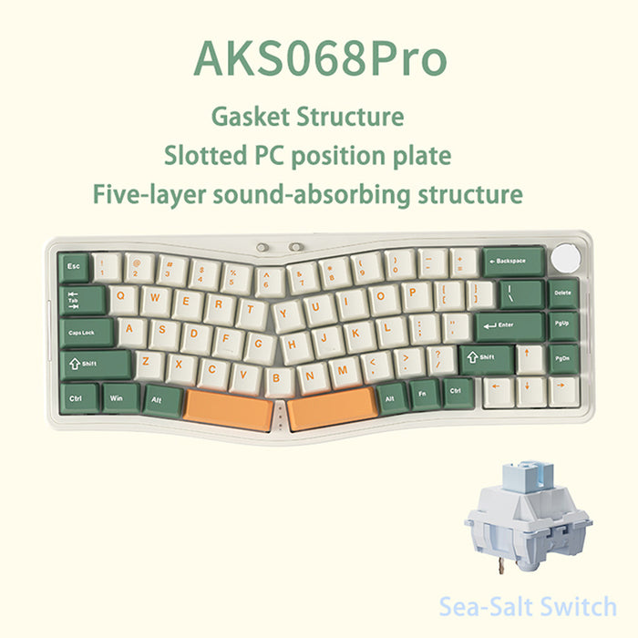 Ajazz AKS068 Alice VIA Mechanical Keyboard - WhatGeek