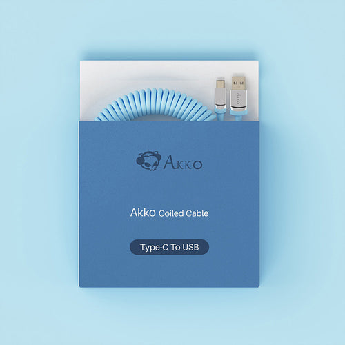 Akko Coiled Cable Blue - WhatGeek