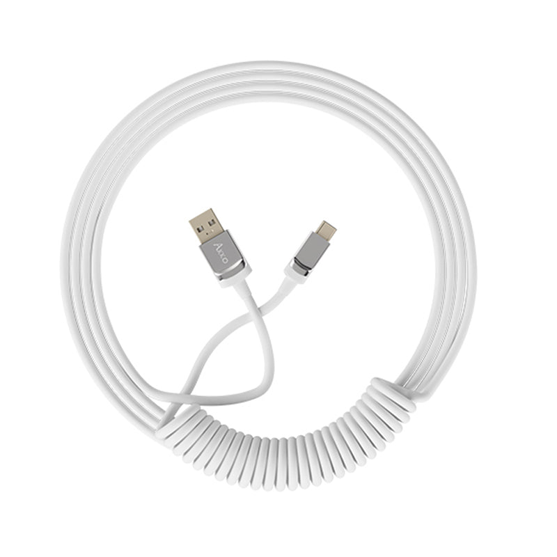 Akko Coiled Cable White - WhatGeek