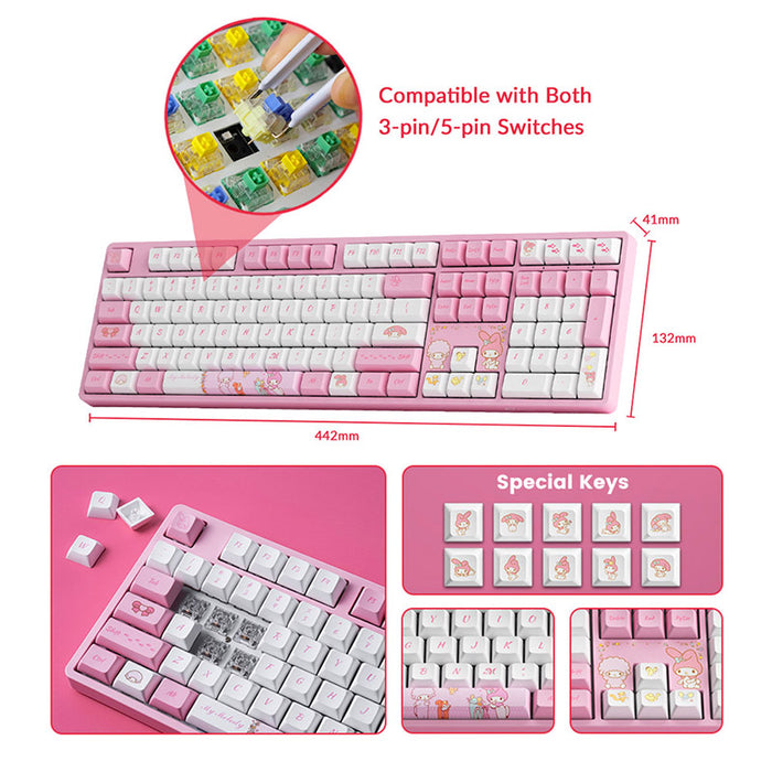Akko My Melody 5108S Mechanical Keyboard - WhatGeek