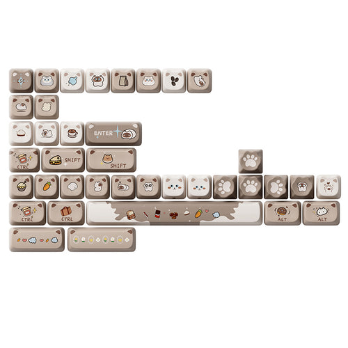 Akko Siamese Cat Keycap Set MAO Profile 142 keys - WhatGeek