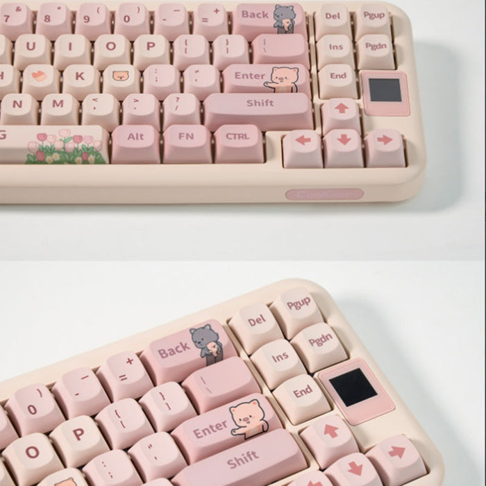 Coolkiller Spring Cute Wireless Mechanical Keyboard - WhatGeek