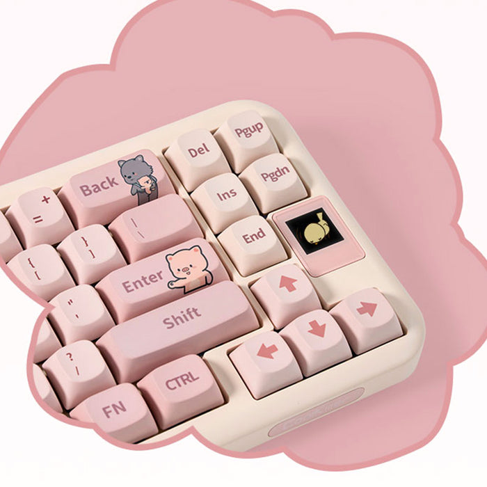 Coolkiller Spring Cute Wireless Mechanical Keyboard - WhatGeek