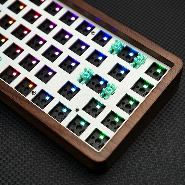 DAGK Walnut Wood Pro Wireless DIY Keyboard Kit - WhatGeek