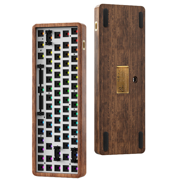 DAGK Walnut Wood Pro Wireless DIY Keyboard Kit - WhatGeek