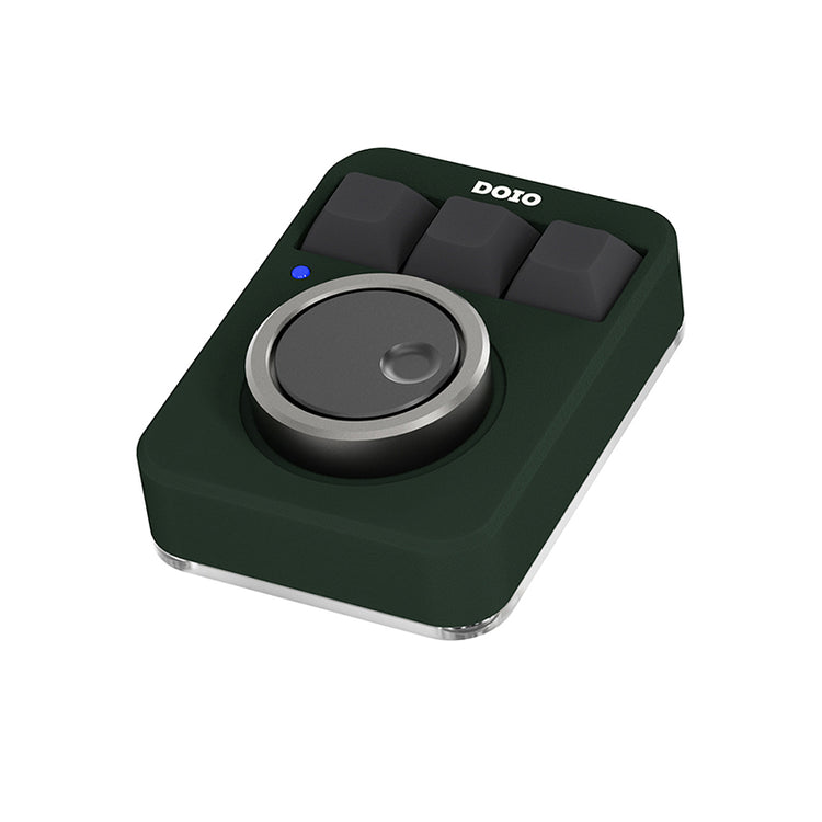 DOIO KB03-01K Macro Keyboard 3 Keys + 1 Knob Macro Pad - WhatGeek